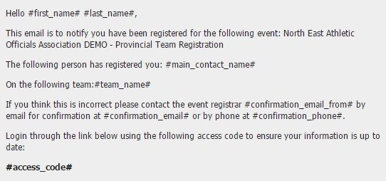 Registration Emails Explained | Help Centre